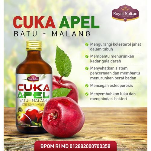 Jual Cuka Apel Batu Malang Royal Sultan 320ml Organic Apple Cider Vinegar - Jakarta Timur ...