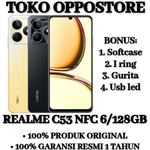 Jual Realme C53 6/128GB - 5000 mAh Battery | 33W SUPERVOOC Charge | NFC - Champion Gold, Ram 6 ...