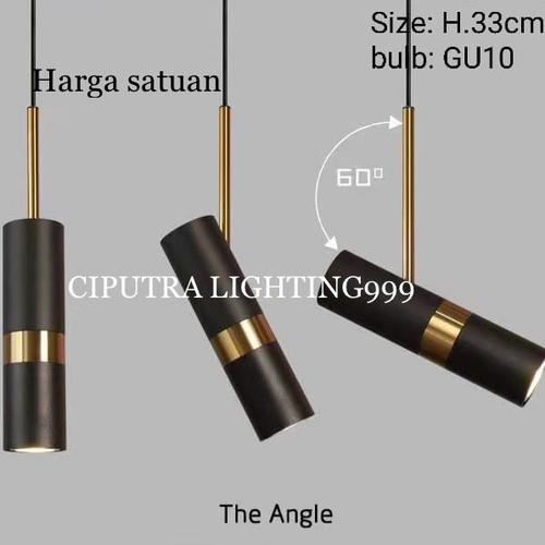 Jual LAMPU GANTUNG HIAS MINIMALIS VINTAGE 1 LAMPU MINI BAR ELEGAN ...