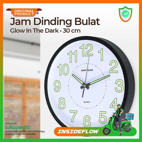 Jual Jam Dinding Bulat Quartz Creative Glow in The Dark 30CM MDB5 ...