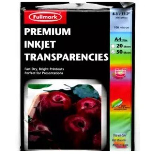 Jual FULLMARK TPICL50 Premium Inkjet Transparencies A4 isi 50 Kertas ...