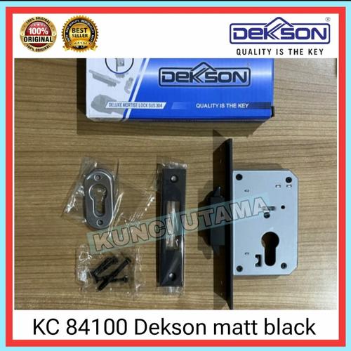 Jual kunci pintu sliding dekson 84100 matt black kunci pintu geser ...