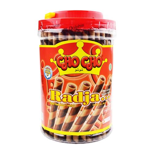Jual Cho Cho Radja Wafer Roll Rasa Chocolate / Cokelat Toples 670 gram ...