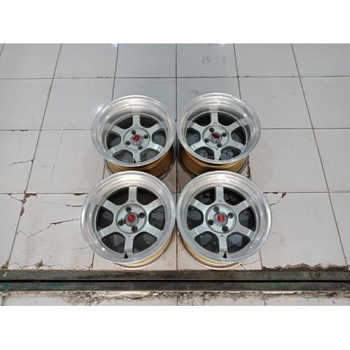 Jual velg racing TE37 r15 lebar 8/9 pcd 4x100 velg mobil vios city ...