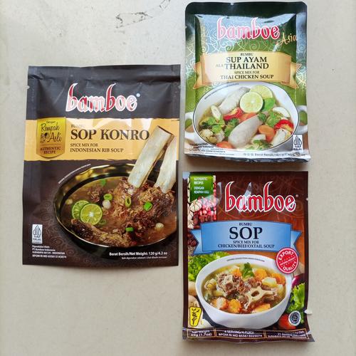 Jual BAMBOE SOP KONRO 120GR UNTUK 1KG IGA 1200ML AIR DAGING BABAT ...