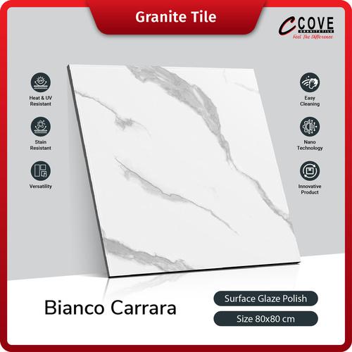 Jual Cove Granite Tile Bianco Carrara 80x80 Granit Lantai Dinding ...