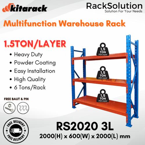 Jual RS2020 KITARACK Starter Rak Gudang 2 Meter Heavy Duty Warehouse ...