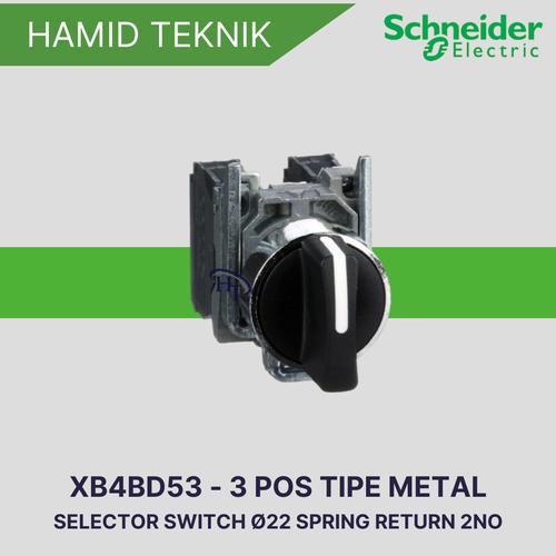 Jual Selector Switch Ø22 XB4-BD53 3 Posisi Spring Return Schneider ...