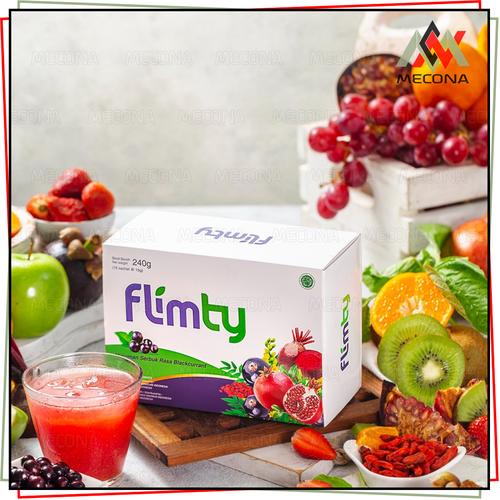 Jual MECONA - Flimty Fiber Original 1 Box 16 Sachet BPOM Diet ...
