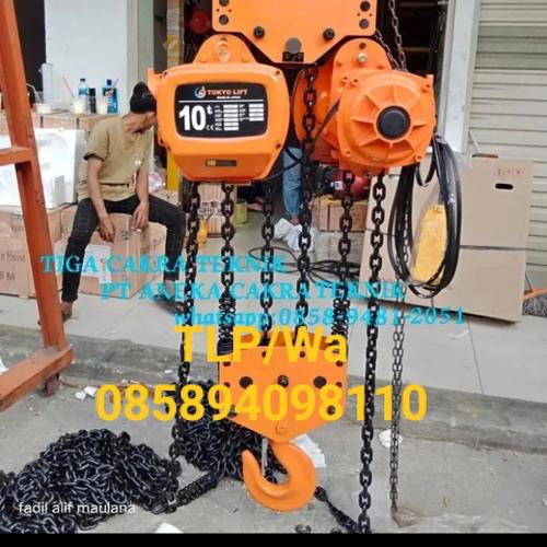 Jual Electric chain hoist 10 ton x 6 meter 380v Tokyo Lift - Jakarta ...