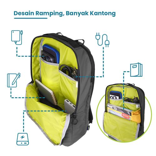 Promo Torch Tas Ransel Kuliah Kerja Sekolah Pria Wanita Backpack Almagro - Abu+Wallet - Kota ...