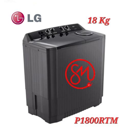 Jual Mesin cuci LG 18 kg P1800RTM Twin tube 2 tabung Wind Jet Dry ...