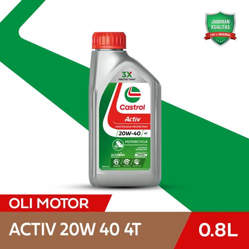 Jual Oli Mesin Motor Castrol ACTIV 4T 20W-40 (0.8L) - Jakarta Timur ...