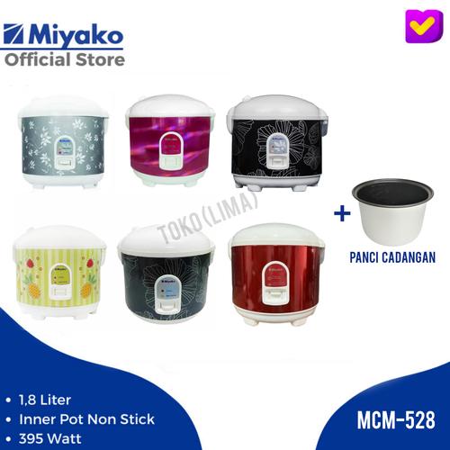 Jual Rice Cooker Miyako MCM 528 1,8 Liter Magic Com MCM-528 TS Warmer ...