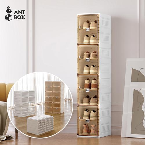 Promo ANTBOX Rak Sepatu Box Susun Baris Kotak Sepatu Plastik Shoes ...