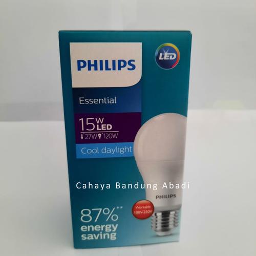 Jual Lampu Philips Essential LED Bulb 15W E27 6500K Putih Cool Daylight - Kota Bandung - Cahaya ...