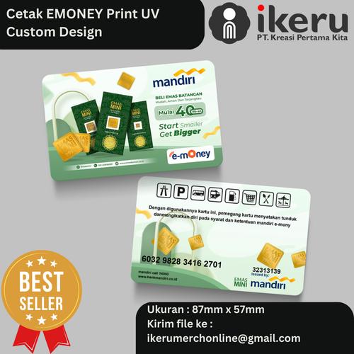 Jual E Money Print UV Saldo 0 CETAK CUSTOM E Toll - CETAK 2 SISI - Jakarta Selatan - Ikeru ...
