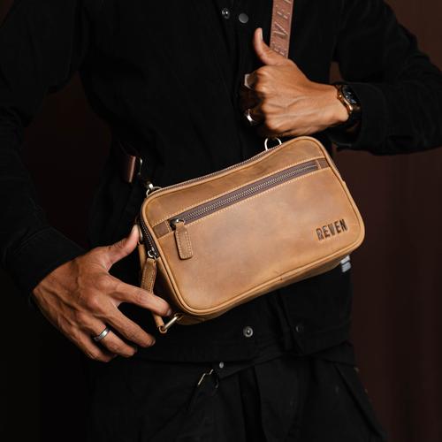 Promo Reven Leather Tas Selempang Bahu Sadewa Kulit Sapi Asli BOX ...