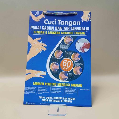Jual Hard Poster || Poster Cara Cuci Tangan Kemenkes || Poster ...