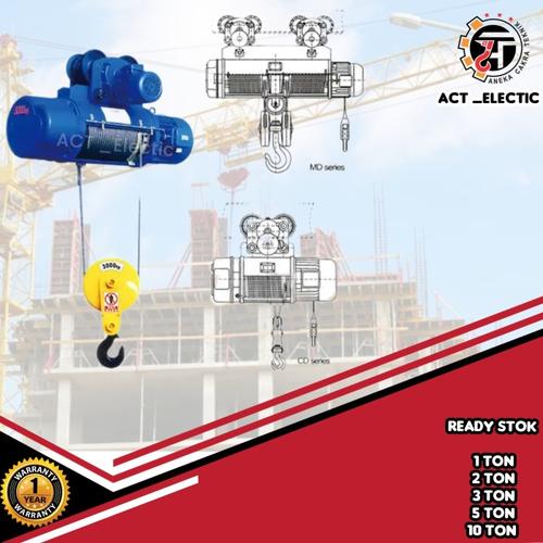 Jual Electric wire rope 1 ton X 12 meter 380v TOKYO LIFT japan ...