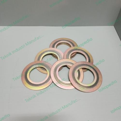 Jual Spiral Wound Gasket SWG Carbon Steel Besi JIS 10K 3"Inchi/DN 80 ...