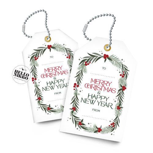 Jual Gift tag kartu ucapan natal + christmas untuk hampers parcel ...