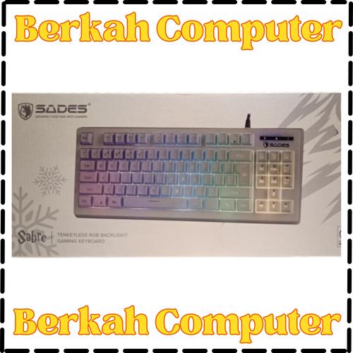 Jual Sades Sabre TKL RGB Gaming Keyboard - Putih - Jakarta Pusat ...