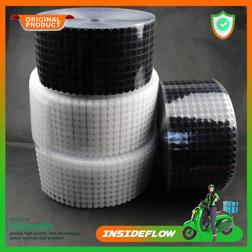 Jual Tape Lakban Titik Lingkaran Dots Hook & Loop Magic Sticker ...