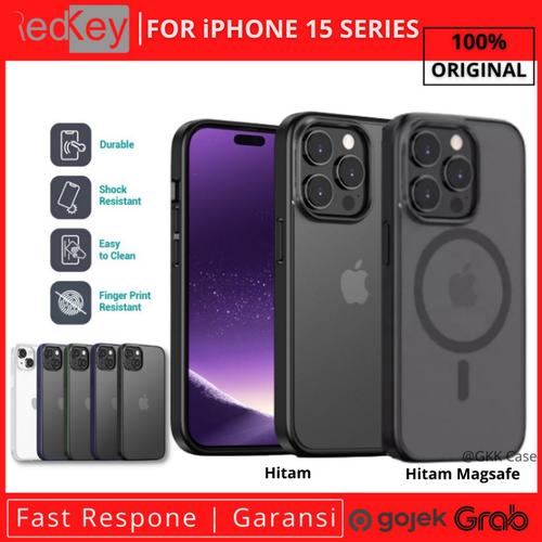 Jual Redkey Case iPhone 15 Pro Max Plus - Acrylic Frosted Matte Version ...
