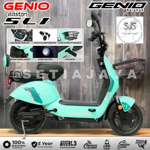 Jual Sepeda Listrik E-Bike GENIO EASTON SL 1 SL1 48V 12Ah 500 Watt New ...