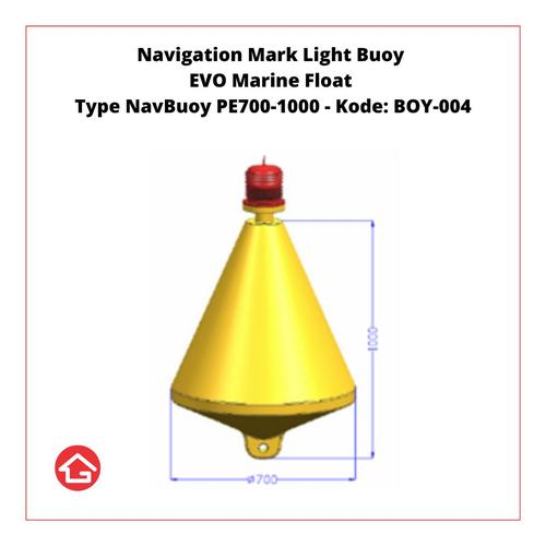 Jual Navigation Mark Light Buoy EVO Marine Float Type NavBuoy PE700 ...