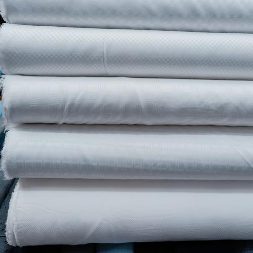 Jual kain cotton putih polos garment bahan untuk kemeja - motif 1, 50 ...