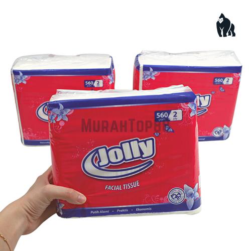 Jual Tissue Jolly Kiloan 560 gram / Refill Tisu Wajah 2 Ply Facial ...