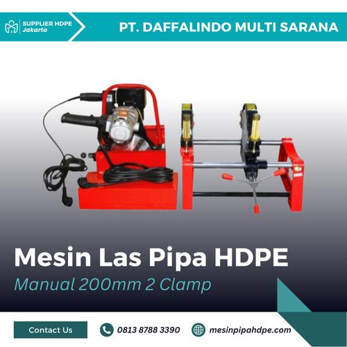 Jual Mesin Las Pipa HDPE 200mm Manual 2 Clamp - Mesin Butt Fusion ...