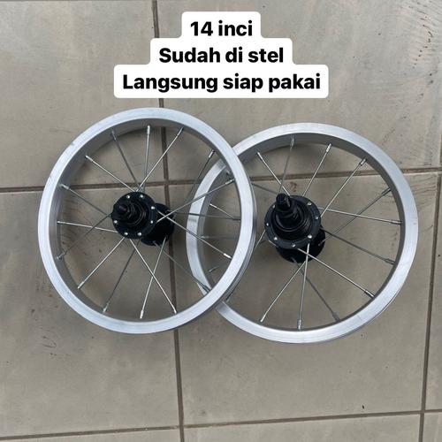Jual Wheelset Velg Sepeda 14 Inch BMX Alloy Rims - Velg Belakang - Kota ...