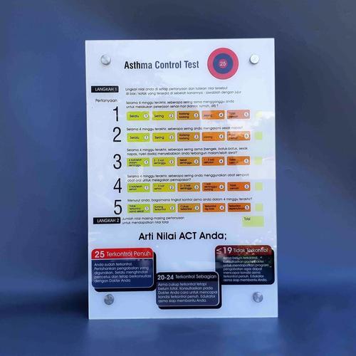 Jual Poster Akrilik Asthma Control Test, Poster ACT, Poster Asma - Kab ...