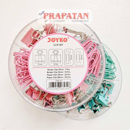 Jual Joyko Binder Paper Clip Set CLIP-470~471 | Set Penjepit Kertas ...