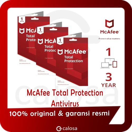 Jual McAfee Total Protection Antivirus Lite Ori 1 Device 3 Year Resmi ...