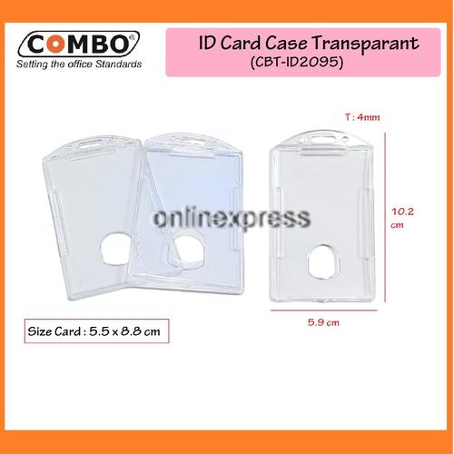 Jual ID Card Plate Acrylic Transparant / Name Tag / Casing ID 2095 ...