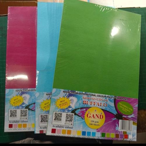 Jual kertas cover buffalo jilid f4 150 gr / pak 100 lembar - biru tua ...