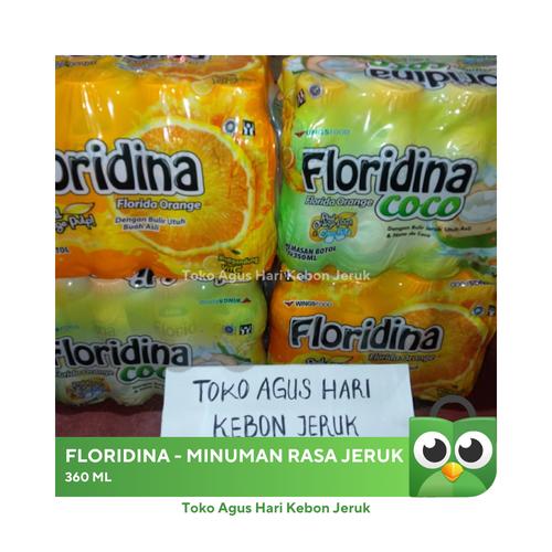 Jual FLORIDINA ORANGE 360 ML, minuman jeruk pulpy 1 dus isi 12 botol ...