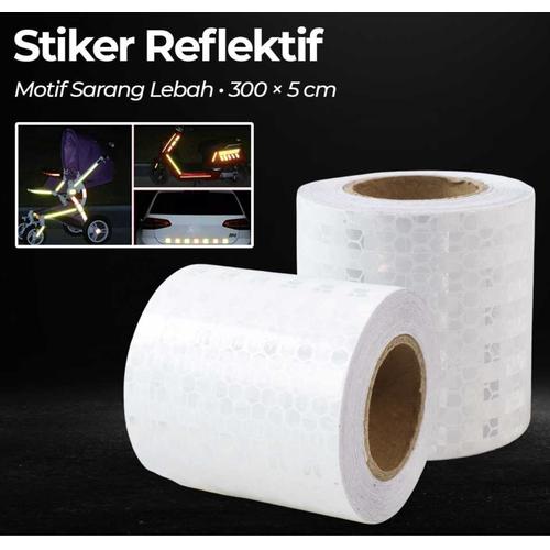 Jual Stiker Reflektif Mobil Motor Motif Sarang Lebah 300 x 5 CM ...