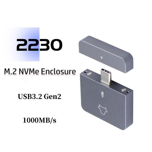 Jual M.2 NVMe 2230 SSD Case M2 Enclosure USB C Adapter 10Gbps USB3.2 ...