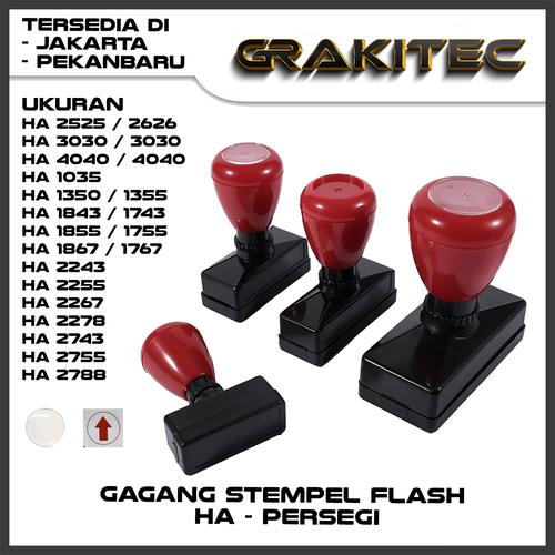 Jual Gagang Stempel Flash HA Persegi GRAKITEC - HA2525/2626 - Jakarta ...