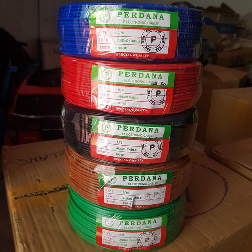 Jual Kabel Serabut Tembaga NYAF 0.75 mm Roll 100mtr Perdana/Kabel AWG ...