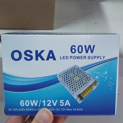 Jual POWER SUPPLY 5A BALLAST 5 AMPERE 12V TRAVO 5A LED STRIP OSKA ...