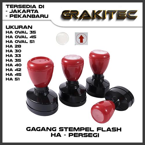 Jual Gagang Stempel Flash HA Bulat Oval GRAKITEC - HA OVAL45 - Jakarta ...