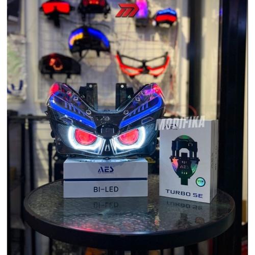 Jual PAKET PROJIE PROJECTOR FULLSET VARIO 125/150 NEW LED BILED AES ...