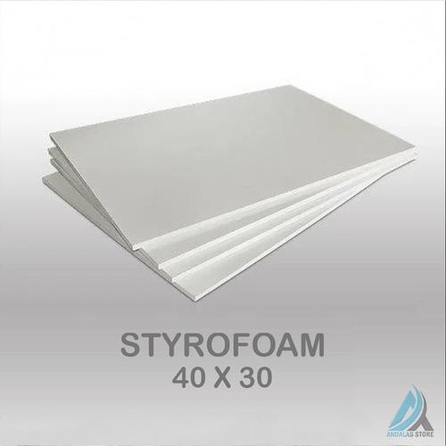 Jual 40x30x1cm Papan Styrofoam Gabus Lembaran / Styrofoam 40x30 - Kota ...