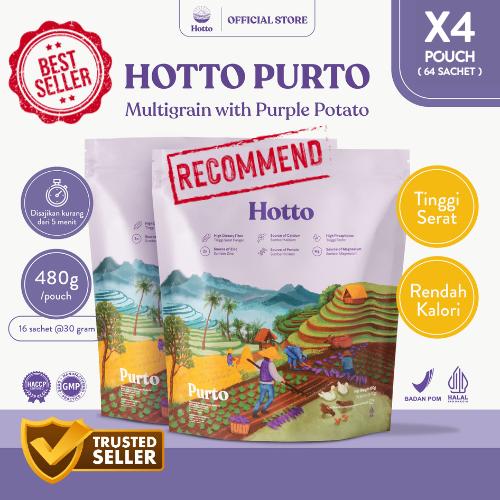 Jual Hotto Purto Multigrain with Purple Potato 4 Pouch (64 Sachet ...